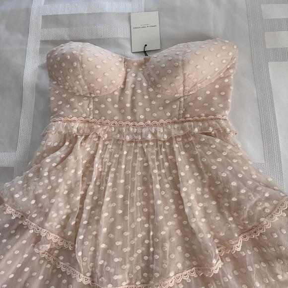 Spell | Dresses | Nwt Spell Designs Mini Bustier Top Mini Strapless Dress Polka Dots Layered ...